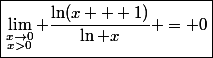 limite ln(x+1)/ln(x), exercice de analyse - 702129