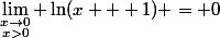 limite ln(x+1)/ln(x), exercice de analyse - 702129