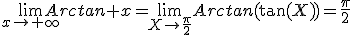 Limite de arctan en l'infini : exercice de mathématiques de terminale ...