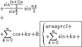 SOMME de sinus - forum mathématiques - 95947