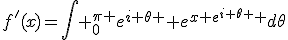 Intégrale d'une exponentielle complexe : exercice de mathématiques de ...